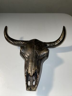 Aluminum Bull Head Wall Mounted Bull head Sculpture Wild Animal Head ...