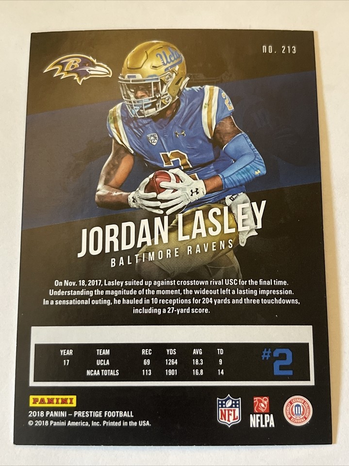 2018 Prestige Football Green Extra Points Jordan Lasley Rc 🔥🔥🔥🔥 | eBay