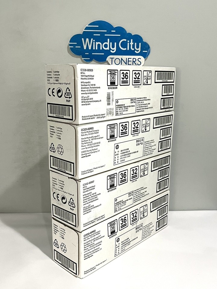 HP 304A CC530AC-531AC-532AC-533AC Toner Set LaserJet CP2025 CM2320 ...