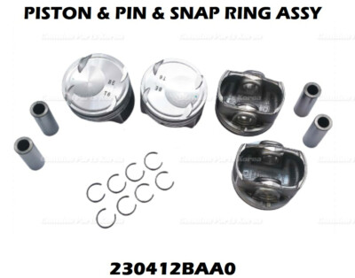⭐Genuine⭐ Piston & Pin & Snap Ring Assy 4P 230412BAA0 for Hyundai Kia ...