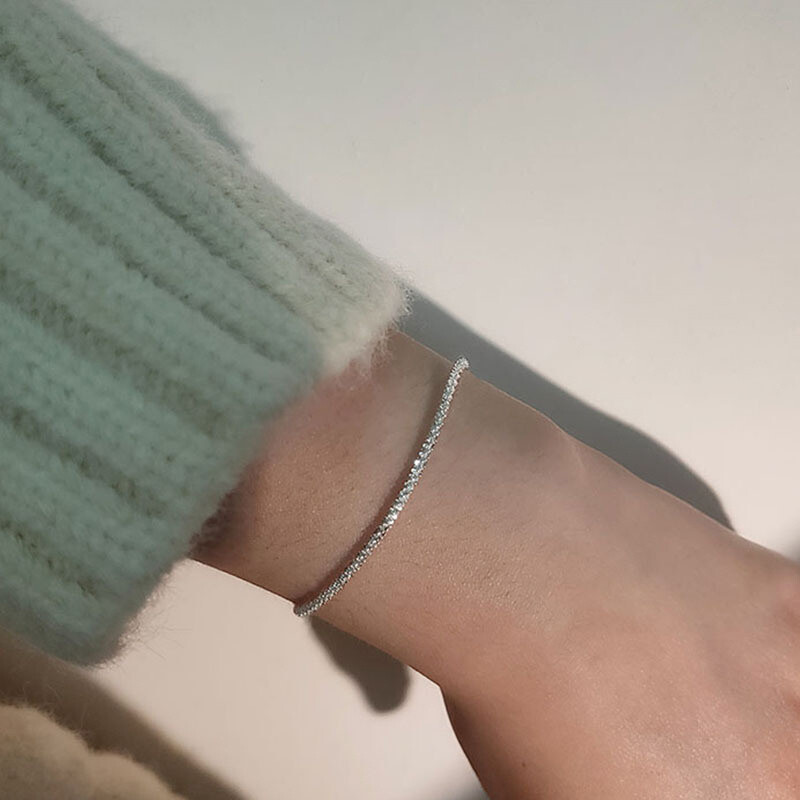 Korean Ins Style Silver Color Bracelet Simple Fashion Gypsophila Star ...