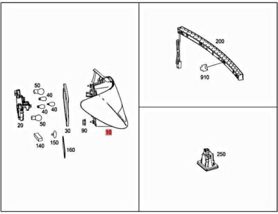 Genuine MERCEDES C117 X117 CLA Coupe C117 Rear lamp combination ...
