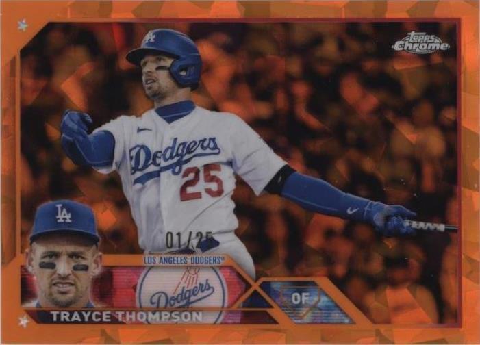 2023 Topps Chrome Sapphire Edition - Trayce Thompson #343 Orange /25 ...