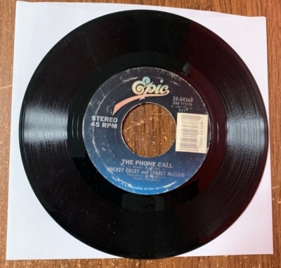 1984Mickey Gilley And Charly McClain "The Phone Call/Candy Man" 45 RPM ...
