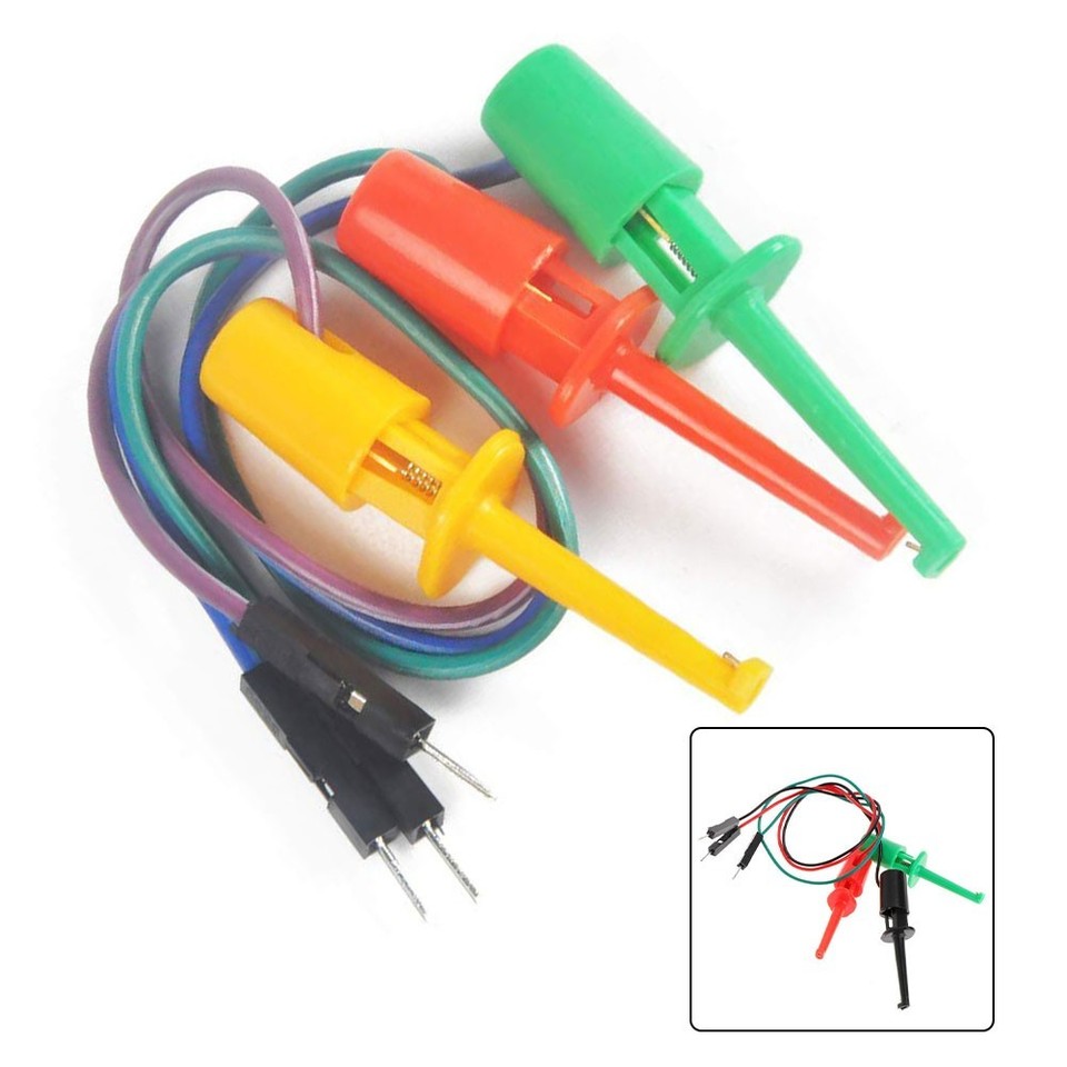 6pcs Hook Test Clips for Transistor Testing and Electronic Repair Tools ...