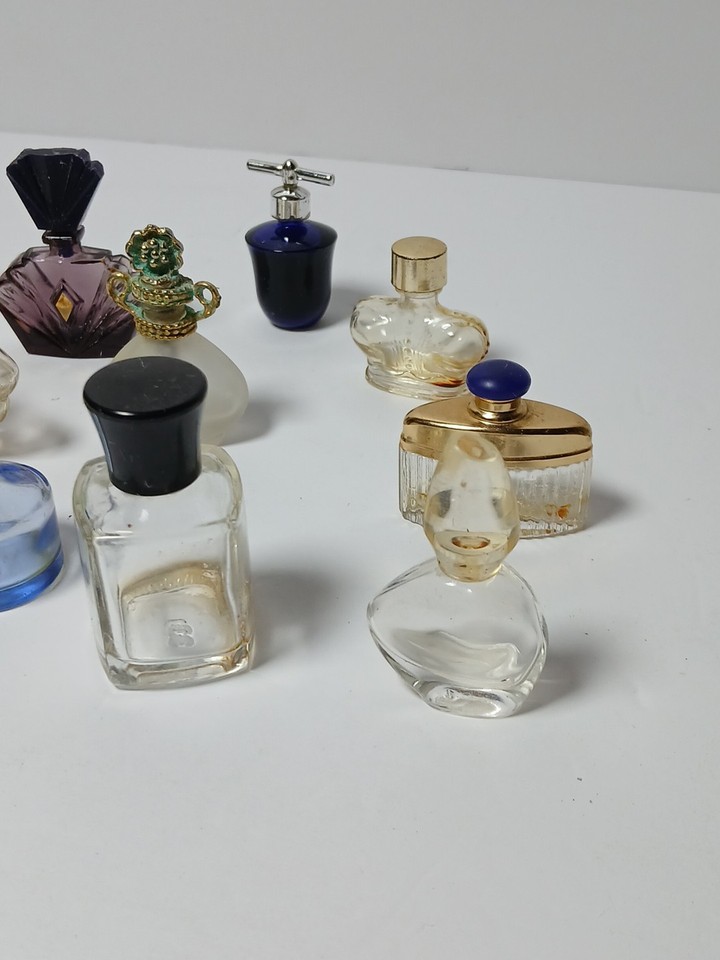 Lot of 11 MICRO Mini Vintage Perfume Miniature Sample Empty Bottles | eBay