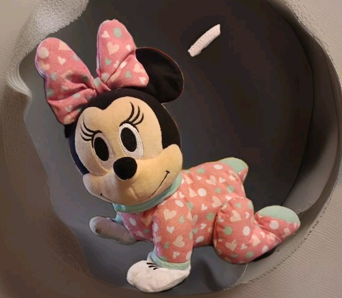 Disney Baby Minnie Mouse Musical Touch N Crawl Talking Toy 11" Works ...