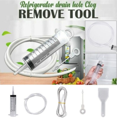 Refrigerator Fridge Drain Hole Clog Remover All Tool Kit Unblocker ...