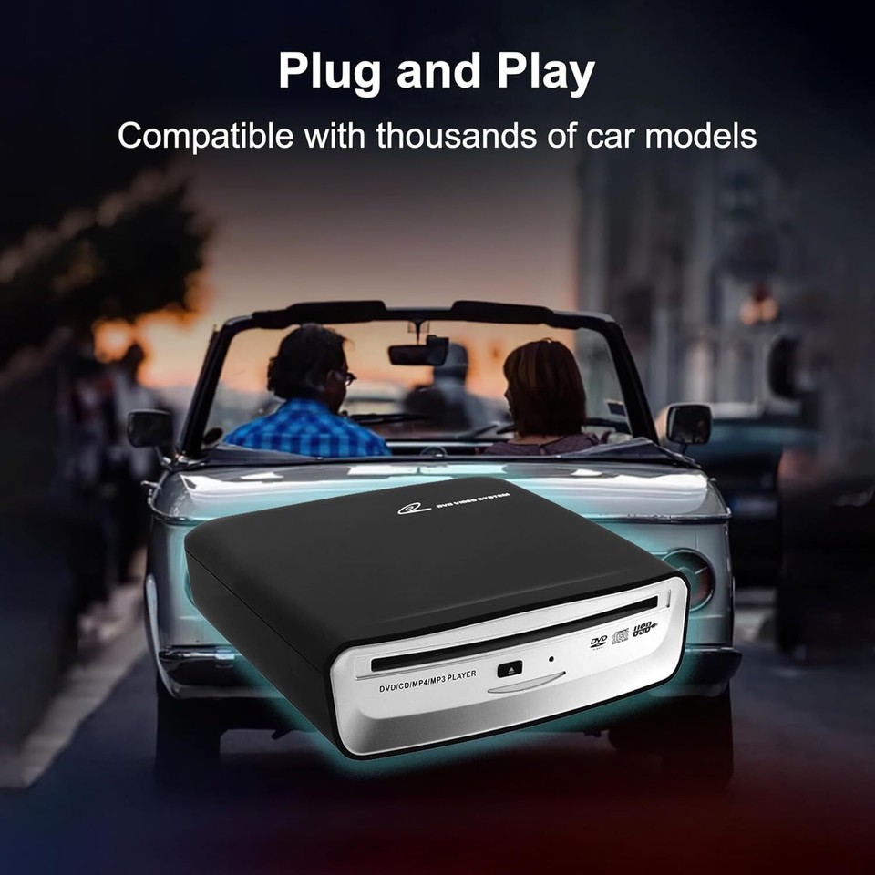 USB External Car Universal CD Player USB Connection Portable CD Players ...