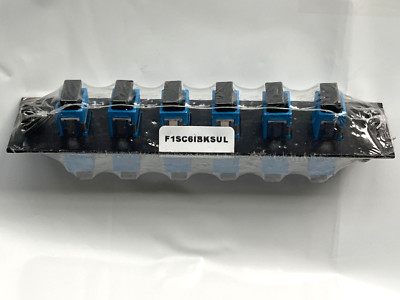 FIS Fiber Adapter Plate 6-Pack SC Singlemode Blue Adapters F1SC6IBKSUL ...