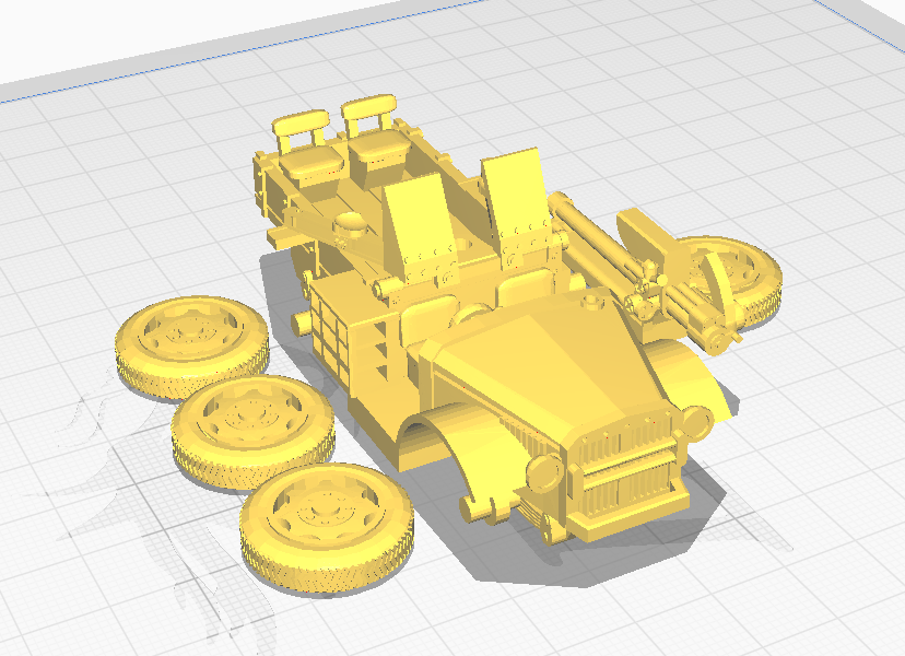 20mm/ 1:72nd scale Bolt Action WW2 FDM Italian TL 37 gun truck with 75/ ...