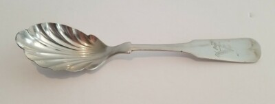 Brazil Silver Fiddle Handle Sugar Spoon Silverplate B7S1 Mono A Minor ...