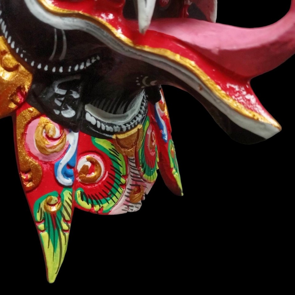 Black Garuda Bird Indonesia Balinese Mask Hinduism Wood Carved Wall Art ...