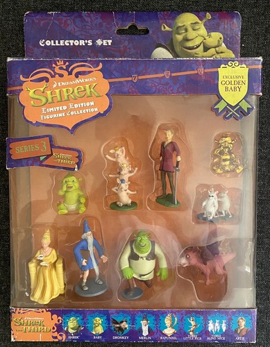 DreamWorks Shrek 3 Limited Edition Figurine Collection + Exclusive Gold ...