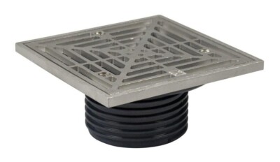 SIOUX CHIEF 3 in. Hub PVC Floor Drain Fixture with 5-7/8 in. Square ...