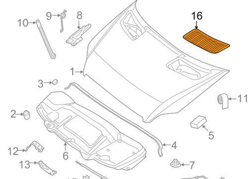 MB SPRINTER 906 FRONT HOOD LEFT AIR VENT GRILLE LHD A9068360618 NO DUTY ...