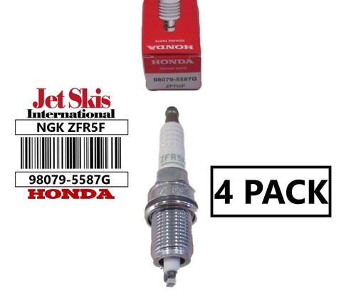 4 Pack Genuine Honda 98079-5587G Spark Plug OEM Replacement NGK ZFR5F ...