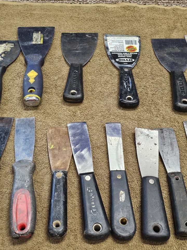 23 Hyde Putty Knives Paint Chisel Scraper Drywall Knife 1" 1-1/2 3 ...