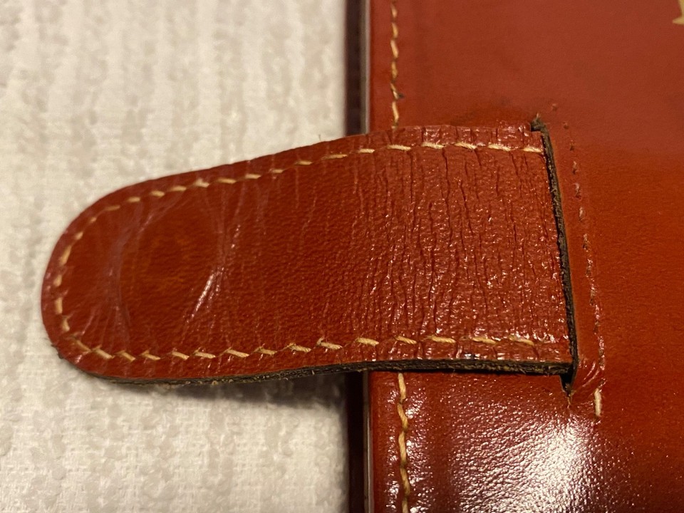 Vintage IBM Think Leather Notepad Pocket Paper Pad Spiral Notebook Case ...