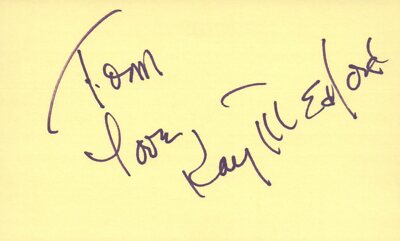 Kay Medford Actress 1977 NYC Autographed Signed Index Card | eBay