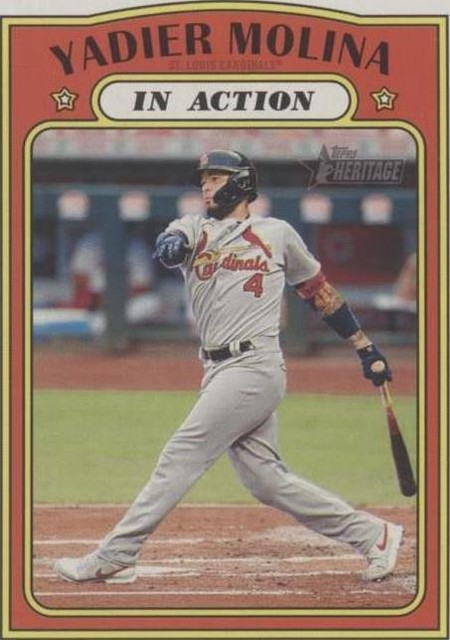 2021 Topps Heritage - In Action #18 Yadier Molina for sale online | eBay