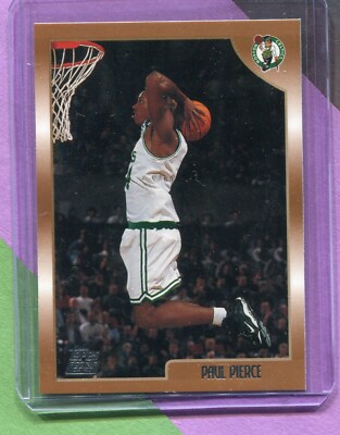 PAUL PIERCE BOSTON CELTICS 1998 TOPPS NBA BASKETBALL ROOKIE CARD #135 ...