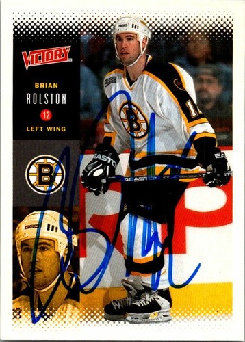Brian Rolston autographed hockey card (Boston Bruins 2000 Upper Deck ...