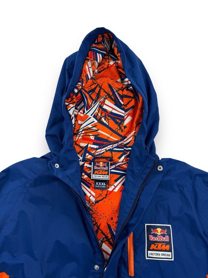 Red Bull KTM Factory Racing Windbreaker Hooded Jacket Size 3XL (XL ...