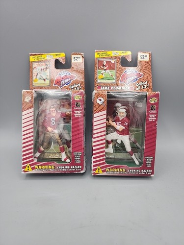 1999 Topps Action Flats Jake Plummer & Steve Young Figures & Cards ...