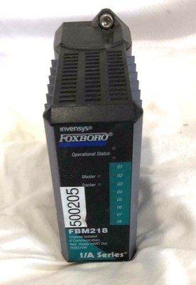 invensys foxboro FBM218 , Redundant Ready HART Output, 8 Channels, P/N ...
