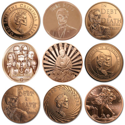 2017 Mini Mintage 1 oz .999 Pure Copper BU Round / Challenge Coin - 9 ...