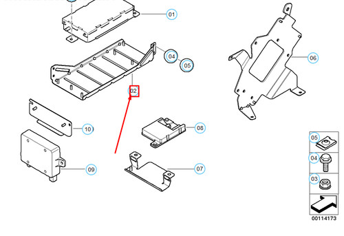 NEW BMW 3 E46 TELEMATICS CONTROL UNIT BRACKET 84136924553 ORIGINAL | eBay