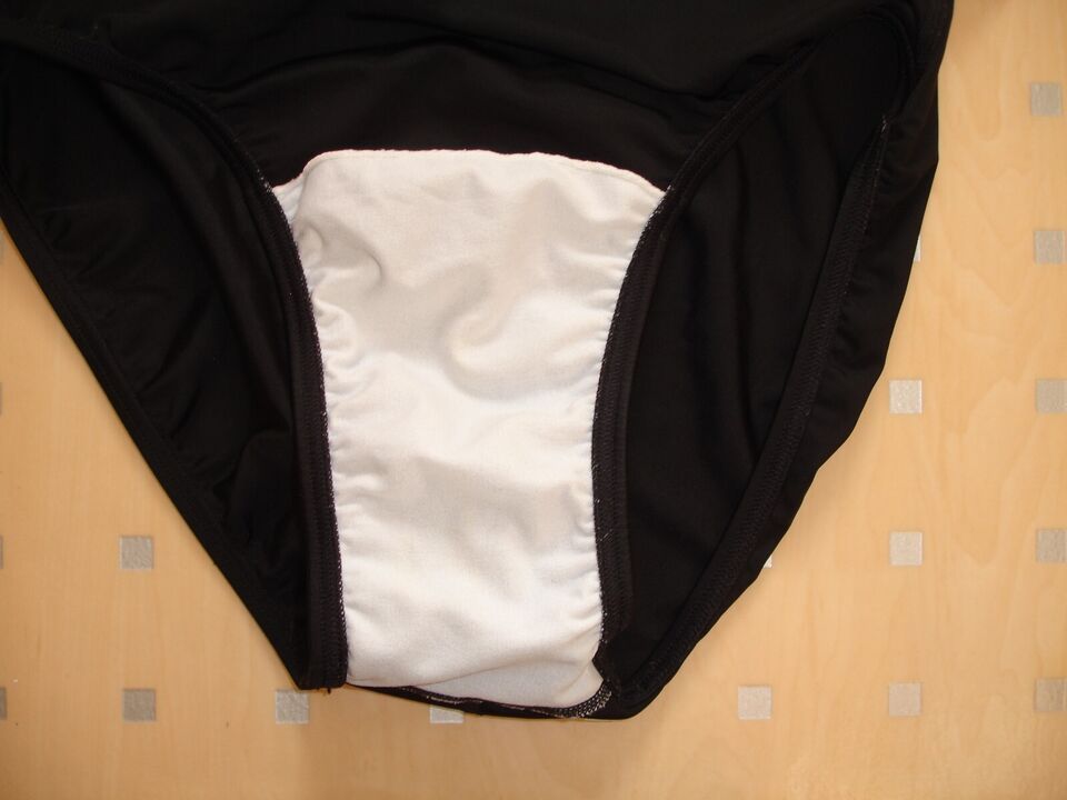 Sexy Black Speedo Hydrasuit Swimsuit Uk Us 38 High Neck Back Zip De42