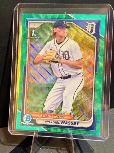 2024 Bowman Chrome Prospects Green Shimmer Refractor #BCP-128 Max ...