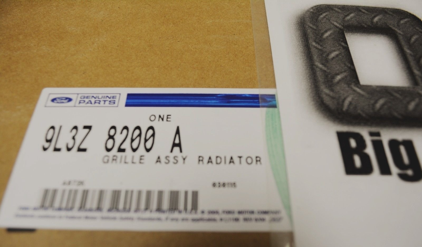 2009-2012 Ford F-150 Avant Noir 3 Barre Grille Avec / Emblème New OEM ...