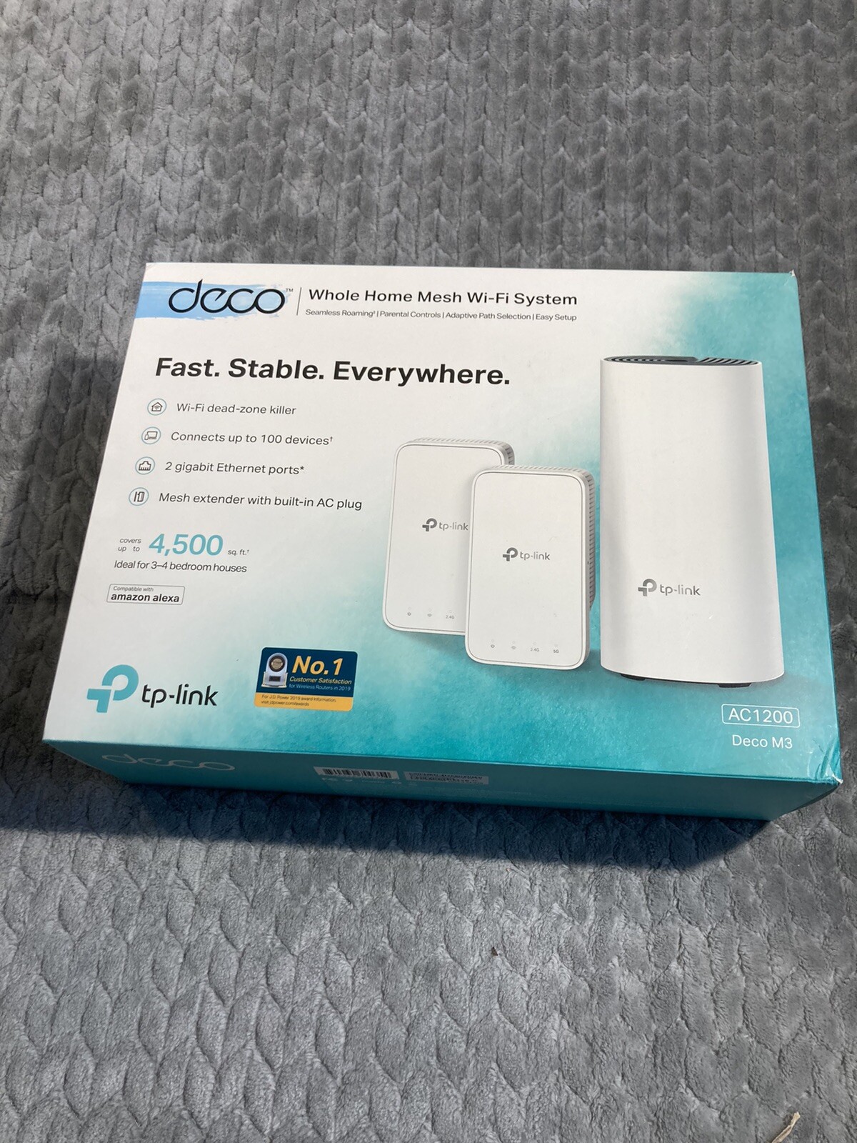 TP-LINK AC1200 Whole Home Mesh WiFi System Deco M3(3-pack) 840030700354 ...