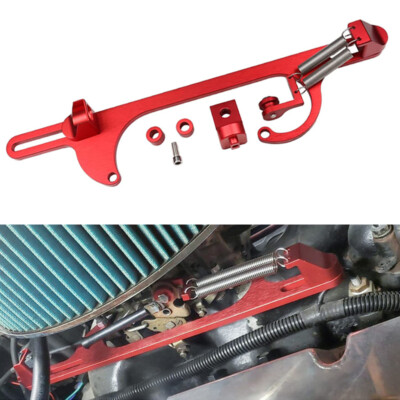 RED Aluminum Throttle Cable Carburetor Bracket For 4150 4160 Carb 307 ...