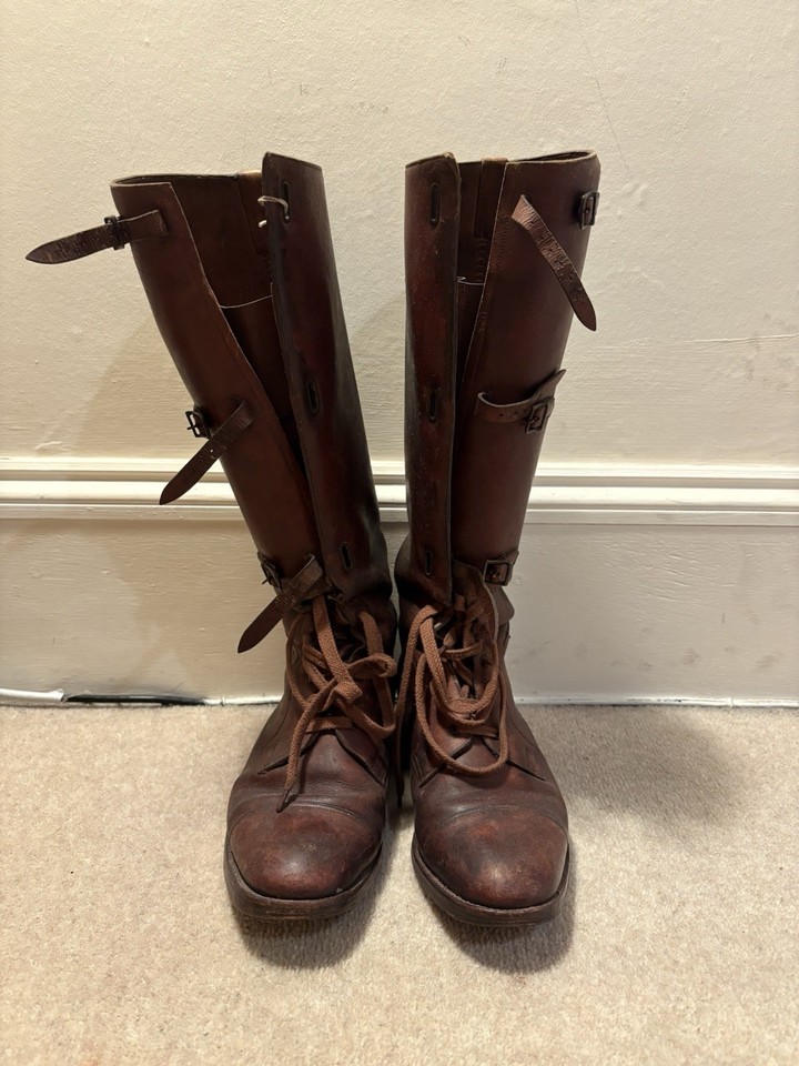 British Army Officer’s Field Boots, WW1/Interwar Style. Size 7 1/2 ...