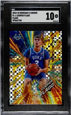 2024-25 Bowman University Chrome - Flash Cooper Flagg #FL-1 🔥X-Fractor🔥 ...