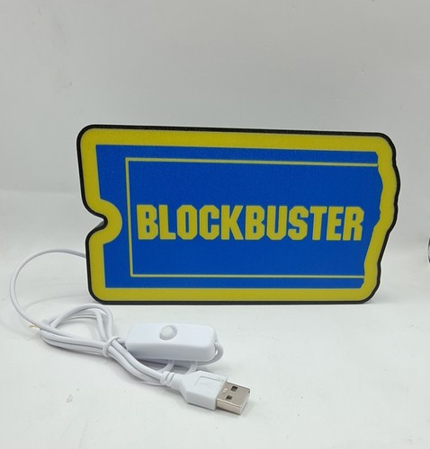 Blockbuster Video Tape / Game Rental Store Light Box Sign Shelf Art VHS ...