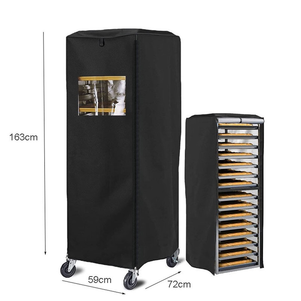 Bread Rack Cover 420D Coated With Silver Zipper Seal Design Ventilation ...