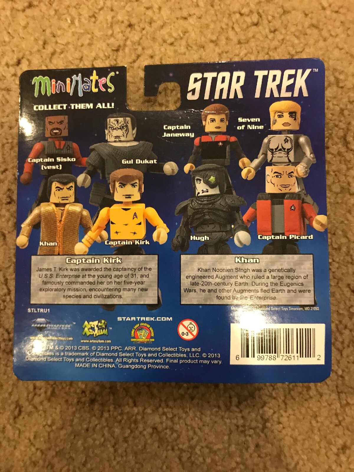 Star Trek Minimates Captain Kirk Khan 20013 Action Figure Tru Wave 1 ...