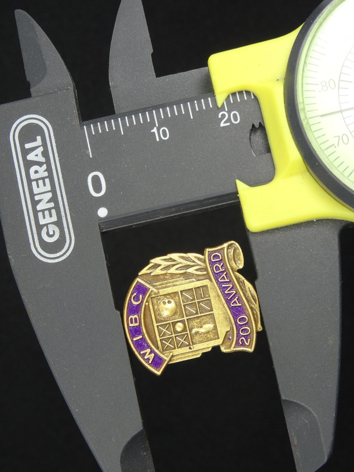 VINTAGE ENAMEL WOMEN INTERNATIONAL BOWLING CONGRESS "WIBC" 200 AWARD ...