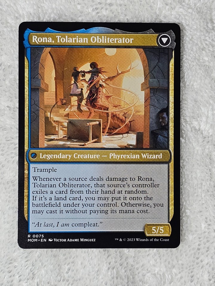 MTG Rona, Herald of Invasion March of the Machine Magic Card #75 Rare ...