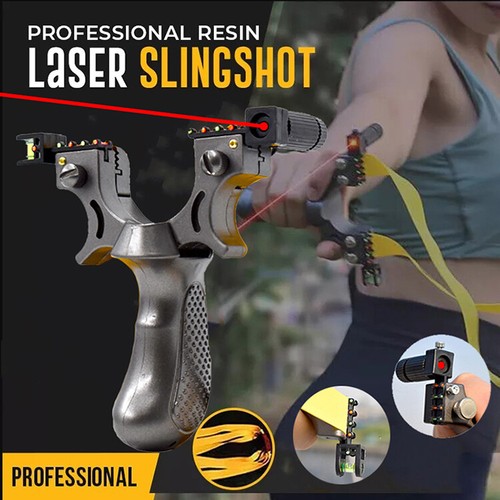 Hunting Laser Slingshot Professional Catapult With Rubber Aim Point ...