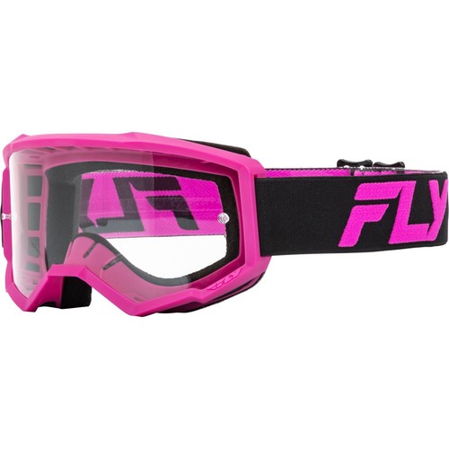 Fly Racing Focus Goggles - Black/Pink with Clear Lens 37-51151 ...