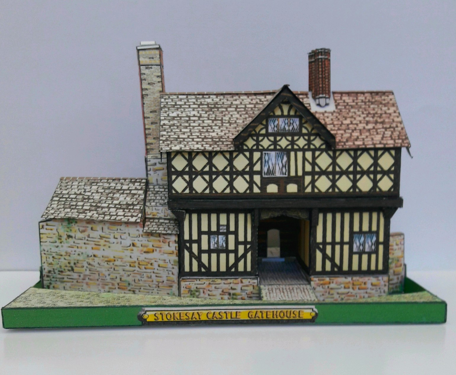STOKESAY CASTLE GATEHOUSE A5 FULL COLOUR CUT OUT CARD MODEL KIT | eBay
