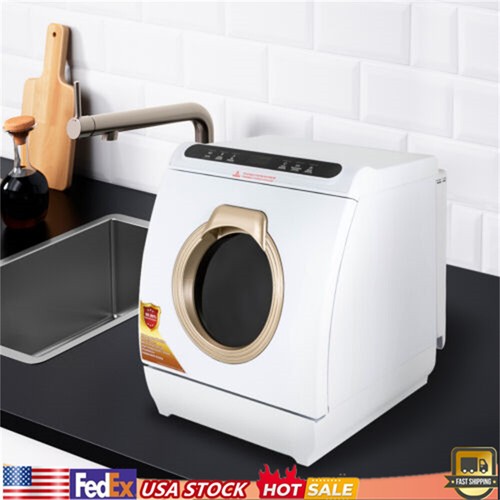 Portable 900W Air-Dry Dishwasher w/ 7L Tank 2Spray Boat RV Dorm 360 ...