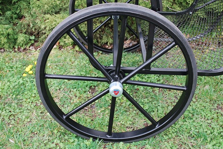 EZ Entry Horse Cart-Pony/Cob w/"C" Springs/Curved Shafts /30" Solid ...