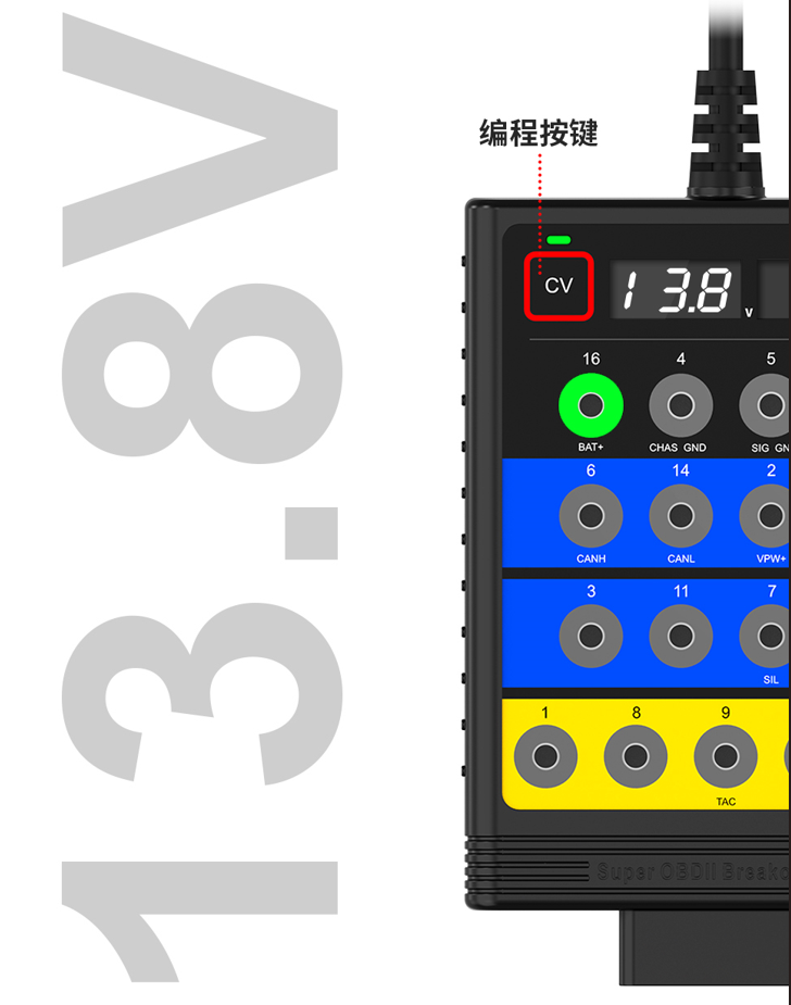 Power Probe OBD II / CAN BUS Breakout Box 16-Pin CAN Breakout Protocol ...